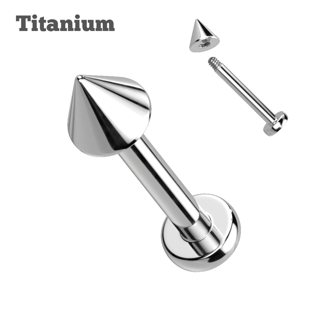 Spike Ends Threaded Titanium Labret